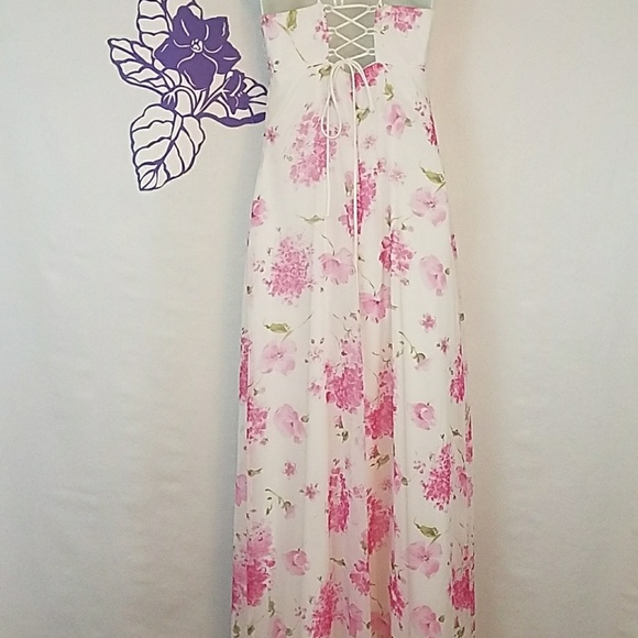 Morgan & Co. | Dresses | Morgan Co Pink Floral Prom Dress 393 | Poshmark